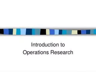 PPT Introduction To Manufacturing Systems Operations Research