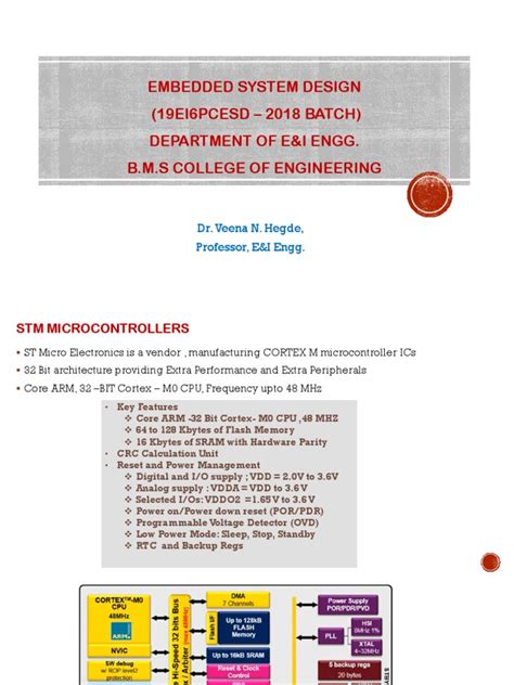 Embedded System Design Unit Ii Ppt Part1 Pdf