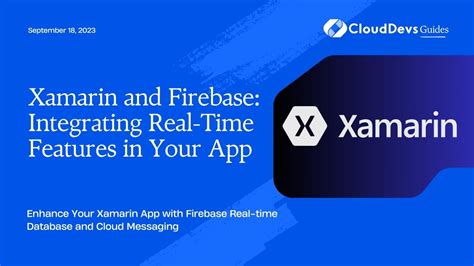 Xamarin And Firebase Integrating Real Time Features In Your App