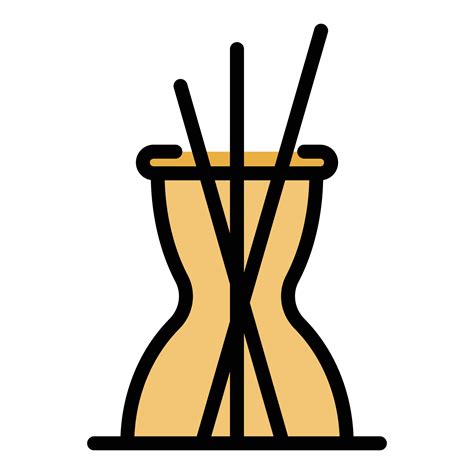 Sticks Diffuser Icon Color Outline Vector Vector Art At Vecteezy