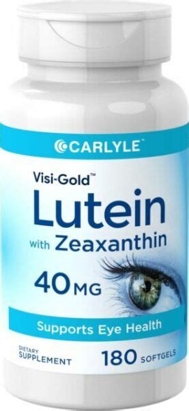 Lutein Lutein with Zeaxanthin Softgels - 180 Pieces for sale online | eBay