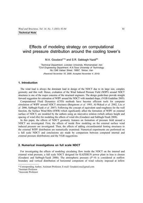 Pdf Effects Of Modeling Strategy On Computational Wind Pressure Distribution Around The