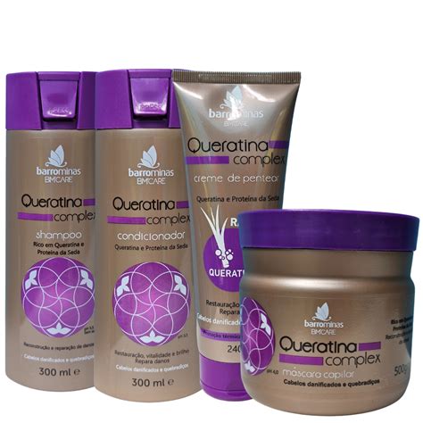 Barrominas Queratina Complex Kit Para Cabelo Danificado Quebradi O Compre Aqui Todos Os