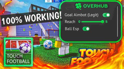 Touch Football Goal Aimbot Reach And OP Features Roblox Scripts