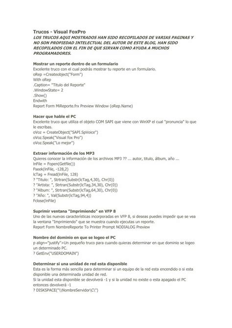 Pdf Trucos Vfppdf Dokumentips