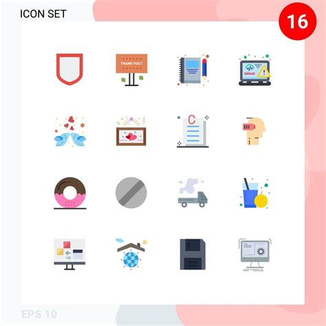 Stock Vector Icon Pack Of Line Signs And Symbols For Error Html Book