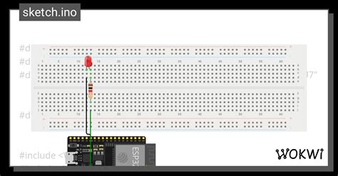 1 Led With Blynk Wokwi Esp32 Stm32 Arduino Simulator