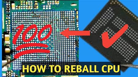 How To Reball CPU 100 Repairing Plus Frp YouTube