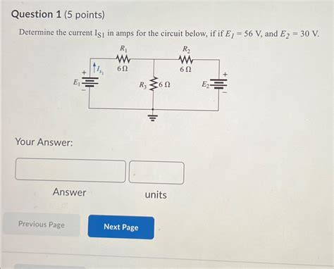 Solved Question Points Determine The Current IS In Chegg Com