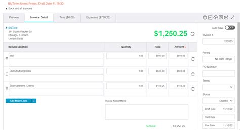 Posting Invoices To QuickBooks BigTime Software