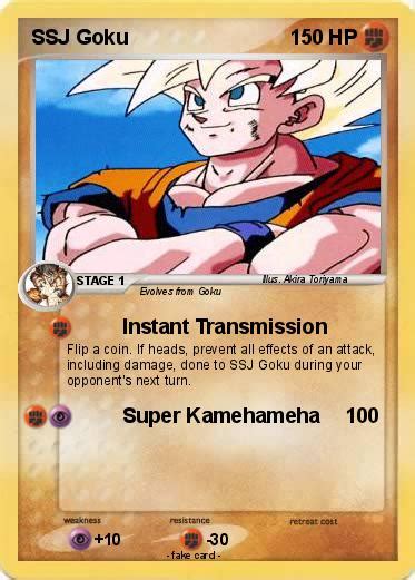 Pok Mon Ssj Goku Instant Transmission My Pokemon Card