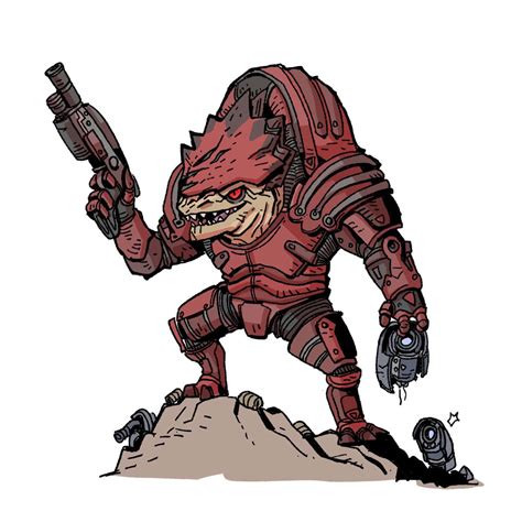 Download Urdnot Wrex The Fearless Krogan Battlemaster Wallpaper