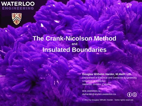 Crank Nicolson Method Review Docsity
