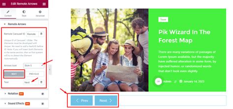 How To Use The Remote Arrows Widget By Prime Slider