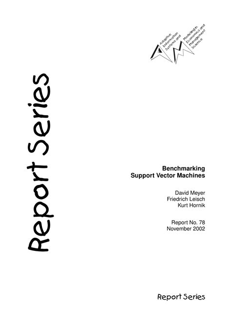 PDF Benchmarking Support Vector Machines