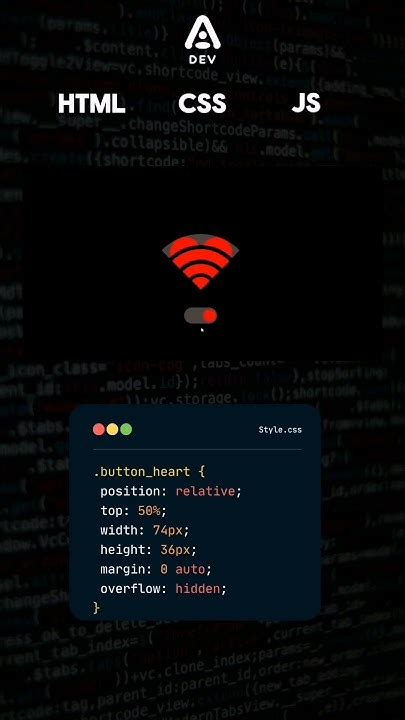 Botón Wi Fi De Amor Con Html Css Y Javascript Programacion Developer Code Coding Html