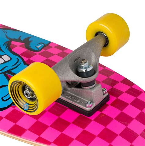 Santa Cruz Screaming Hand Check Surf Skate Carver Cruzer 98 Comple