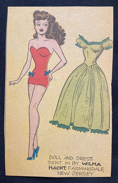 Tillie The Toiler Sunday Funnies Paper Doll 1940s Newspaper Section