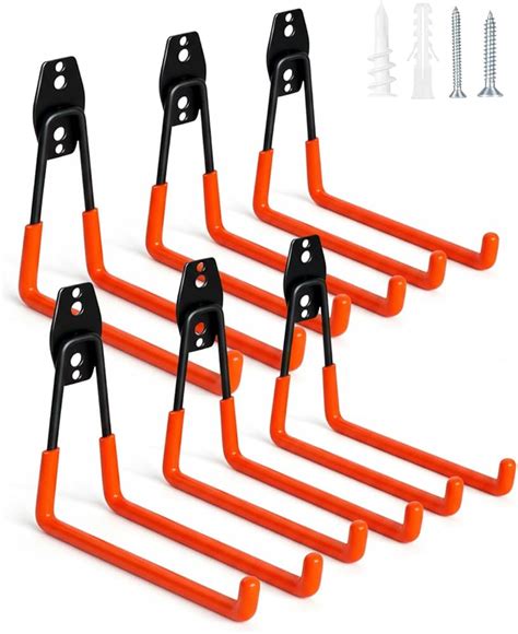 Tool Storage Heevir Garage Hooks Heavy Duty 11 Inch Large Wall Mount