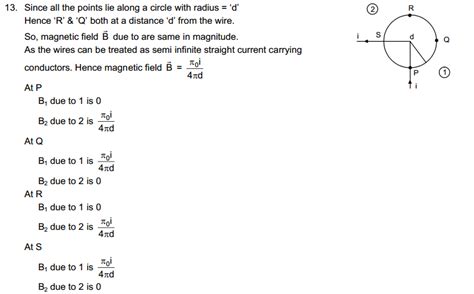 Magnetic Field Due To Current Hc Verma Concepts Of Physics Solutions