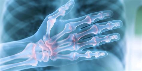 Xray Revealing Arthritis In Hand With Inflamed Joints And Bone