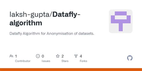 Github Laksh Guptadatafly Algorithm Datafly Algorithm For Anonymisation Of Datasets