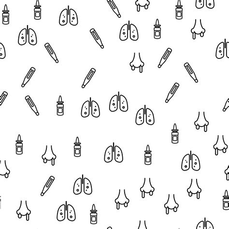 Flu Illness Medical Element Seamless Pattern Vector Art At Vecteezy
