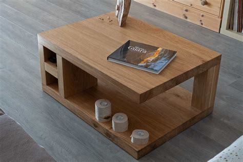 Table Basse Chêne Massif Eventail Menuiserie
