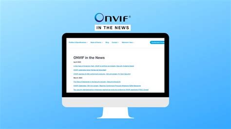 Onvif On Linkedin Onvif In The News Onvif