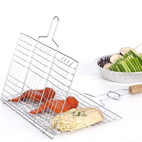 Stainless Steel Portable Bbq Grilling Basket Skyhawk