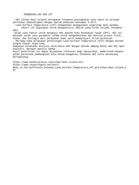 Perbedaan Uhi Dan LST | PDF