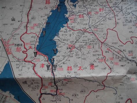 古地図★「改正新案 滋賀県全図」大津市及其付近 昭和17年 名所 旧跡 写真 ｜代購幫