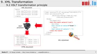 Media IT XML And XML Transformation XSLT PPTX
