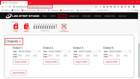 Control Options LED Strip Studio
