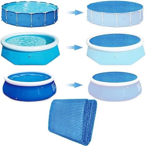 Couverture Solaire Amovible Pour Piscine Bâche À Bulles Piscine De