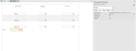 text box in report to count field in a query table access world forums