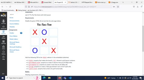 Solved Lab Tic Tac Toe Game With Grid Layout Chegg