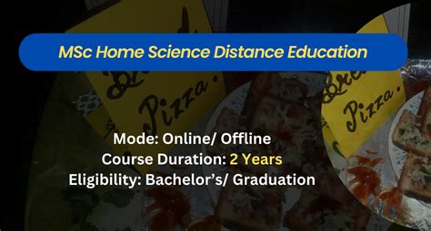 Msc Home Science Distance Education Admission 2024 Apply Now For