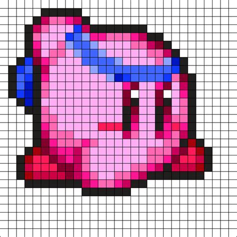 Minecraft Kirby Pixel Art Grid Pixel Art Grid Gallery Images
