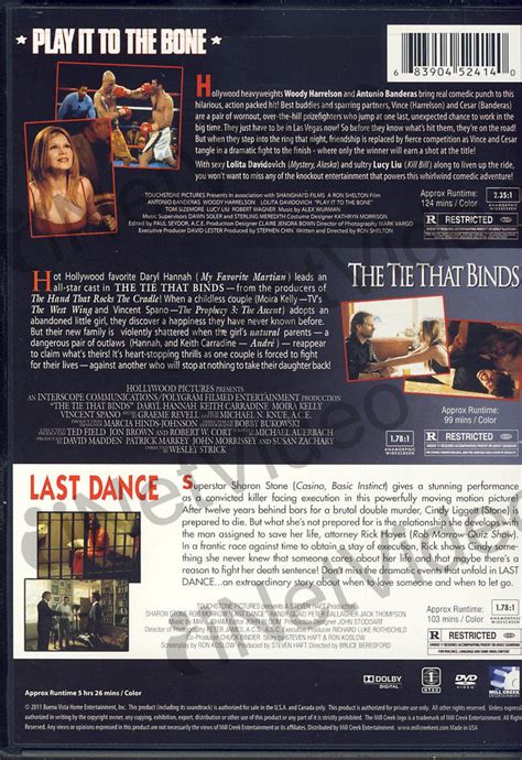 Play It To The Bonethe Tie That Bindslast Dance Triple Feature On
