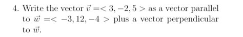 solved 4 write the vector ū as a vector