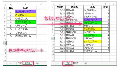 VBA 色の変更を別シートに反映高速化テク 動画あり kirinote