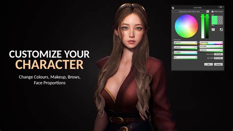 3D Model Katana Girl Satomi F2 Animated Rigged Game Ready Character