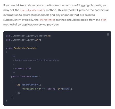 Taylor Otwell 🪐 On Twitter Next Share Log Context Information Across