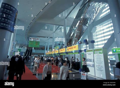 inside the new convention and exhibition centre hkcec in the city of
