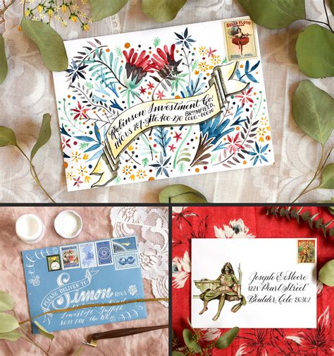 Three Envelope Art Mini Tutorials The Postmans Knock