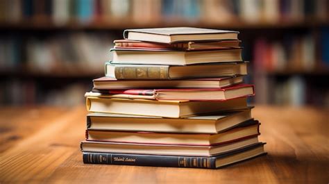 Premium Ai Image Book Stack