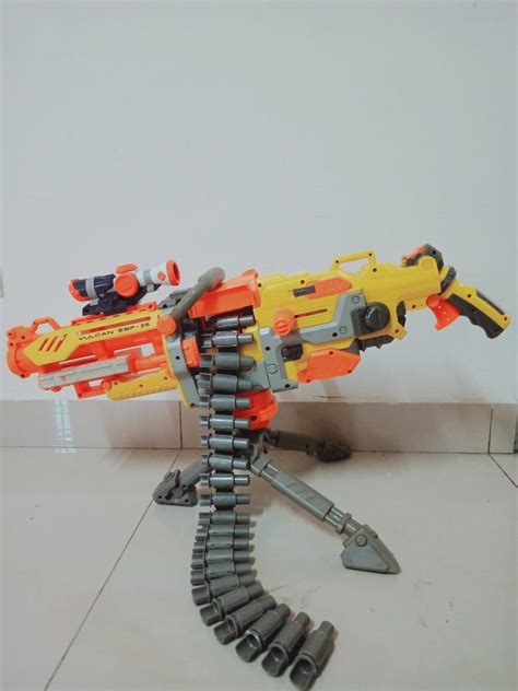 NERF N STRIKE VULCAN EBF BLASTER DART AUTOMATIC MACHINE GUN Hobbies