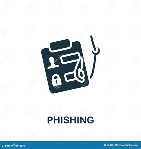 Phishing Icon Monochrome Simple Cyber Security Icon For Templates Web Design And Infographics