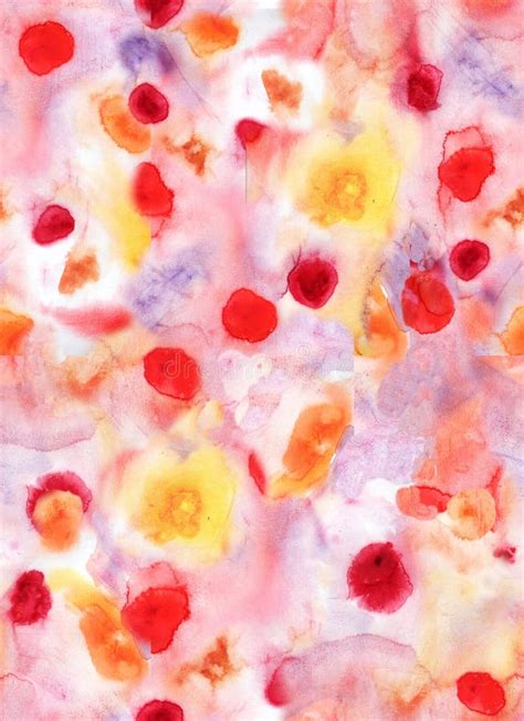 Abstract Watercolor Seamless Pattern With Particles Of Colors Stock Illustration Illustration